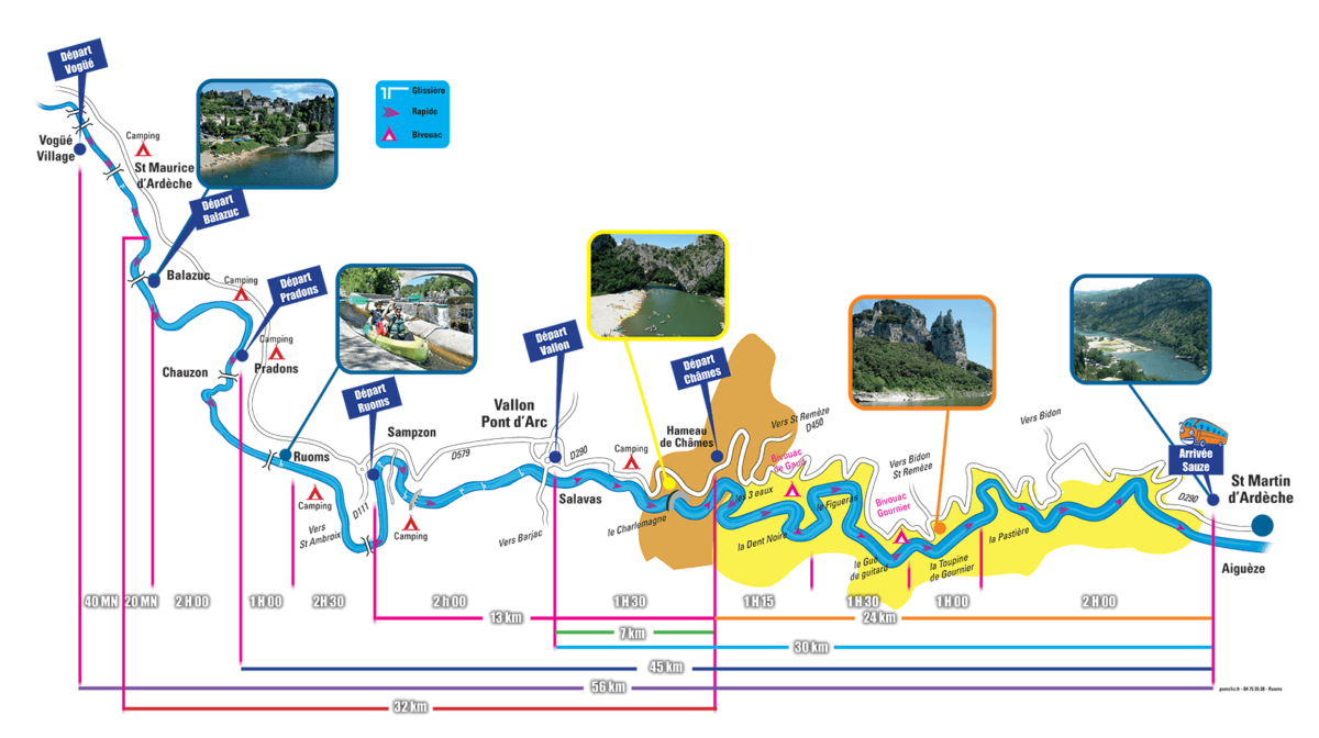 Canoës Service - Offizielle Website - Ardèche-Schluchten mit dem Kanu ...